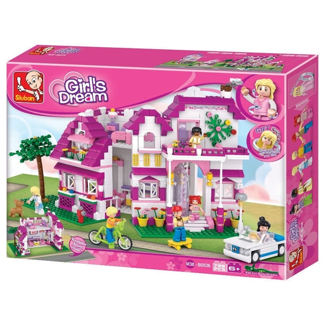 Blocos Girl's Dream Casa Vila dos Sonhos 726 pçs - Blocos Girl's Dream ...