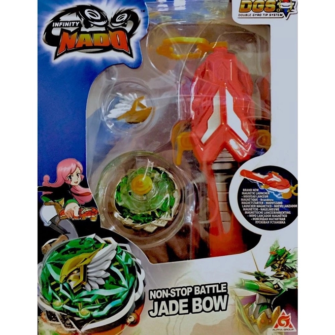 Pião de Batalha Infinity Nado Original Series Non-Stop Jade Bow - Pião de Batalha Infinity Nado ...