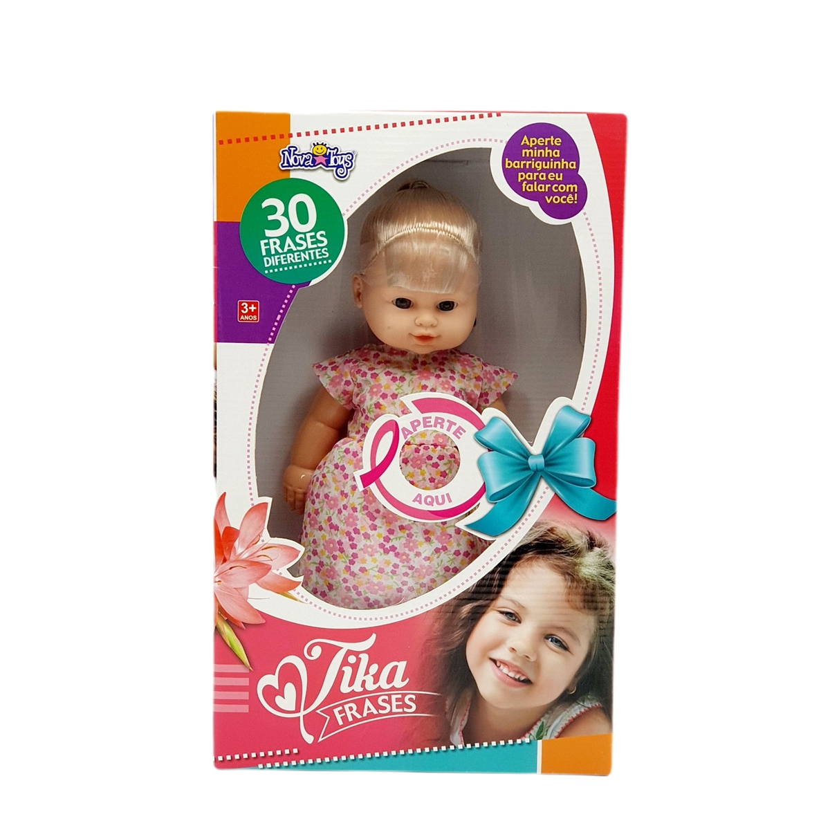 Boneca Tika 30 Frases - Boneca Tika 30 Frases - NOVA TOYS